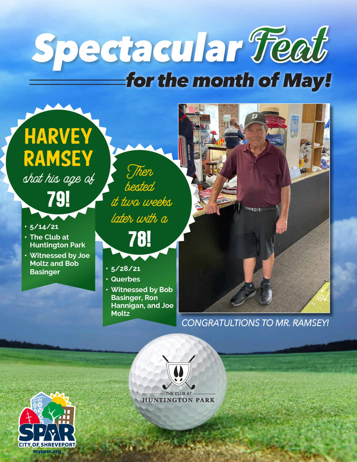 Spectacular Feats for the Month of May 2021 – Spar Golf Courses